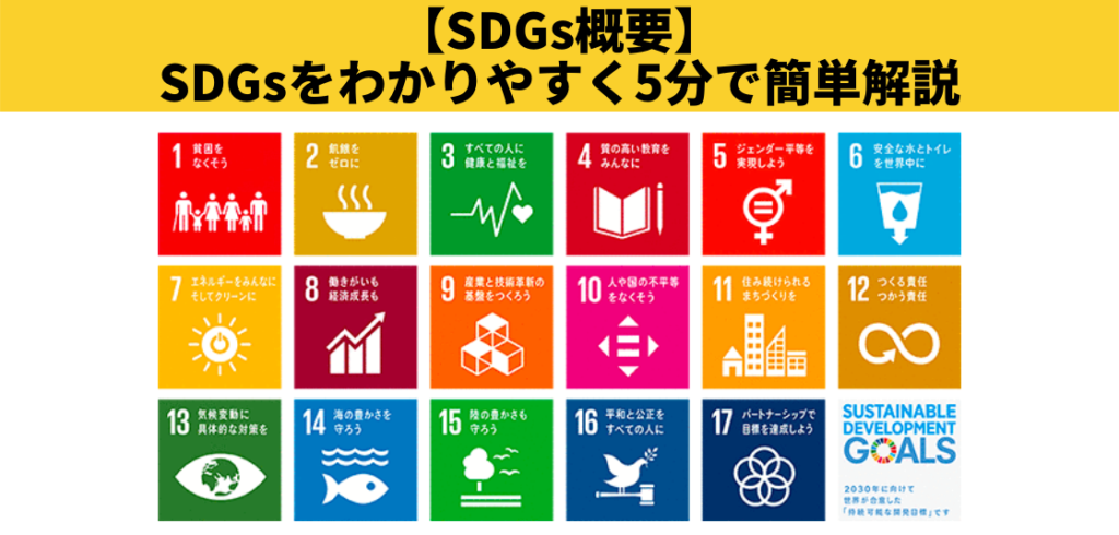 【SDGs概要】SDGsをわかりやすく5分で簡単解説 - SDGsインターン｜ソーシャルスタディ